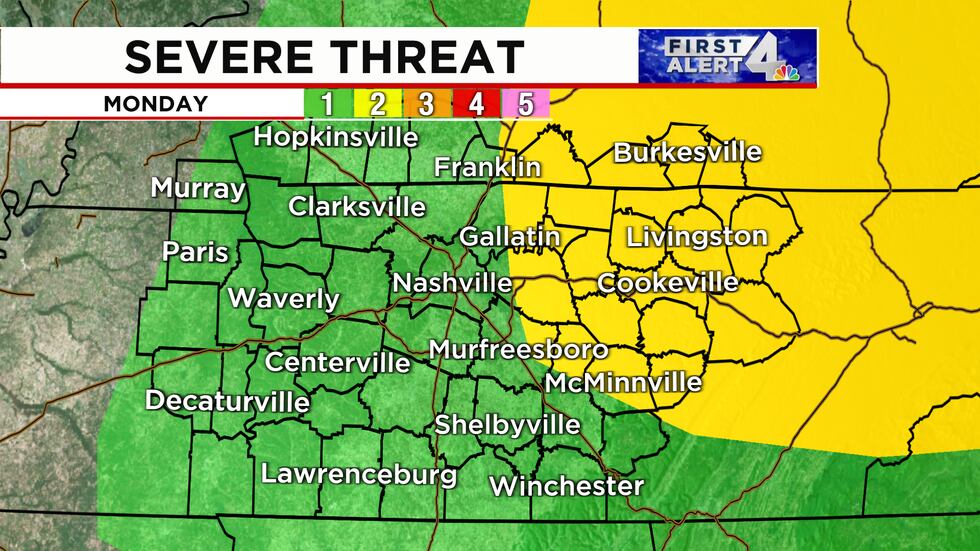 First Alert Forecast Storms To Start The Week Then Drying Out